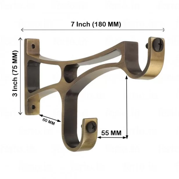 Curtain Rod Holder Heavy Double Curtain Support Bracket